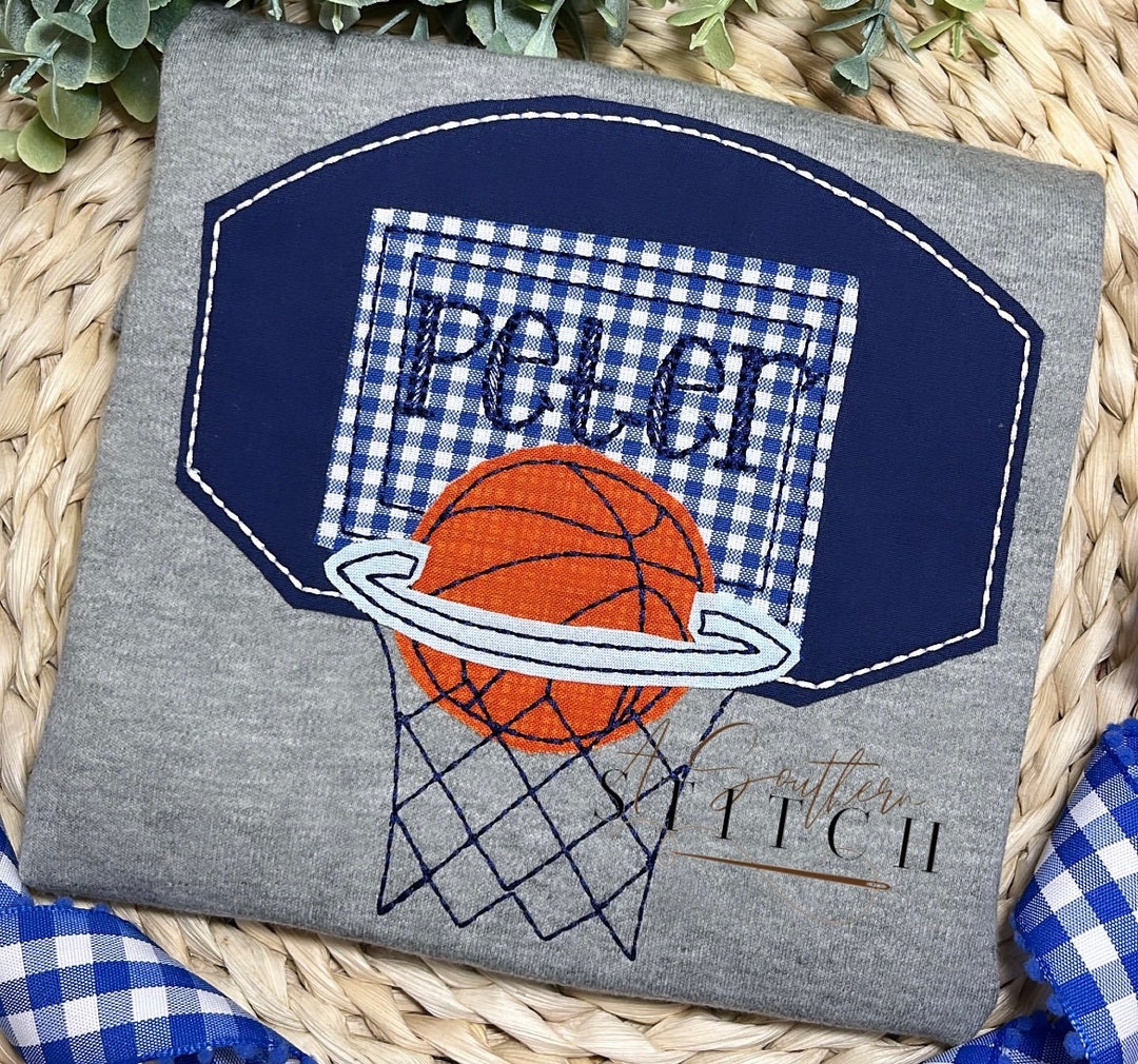 Basketball Goal Appliqué Shirt | Team Spirit Shirt | Go Team ...
