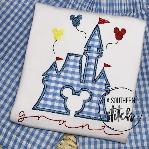 Castle Applique - Etsy