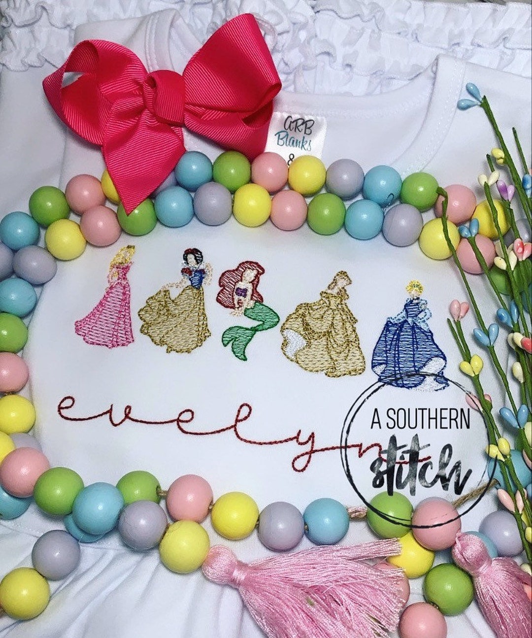 The Princess Sketch | Vintage Stitch - Etsy