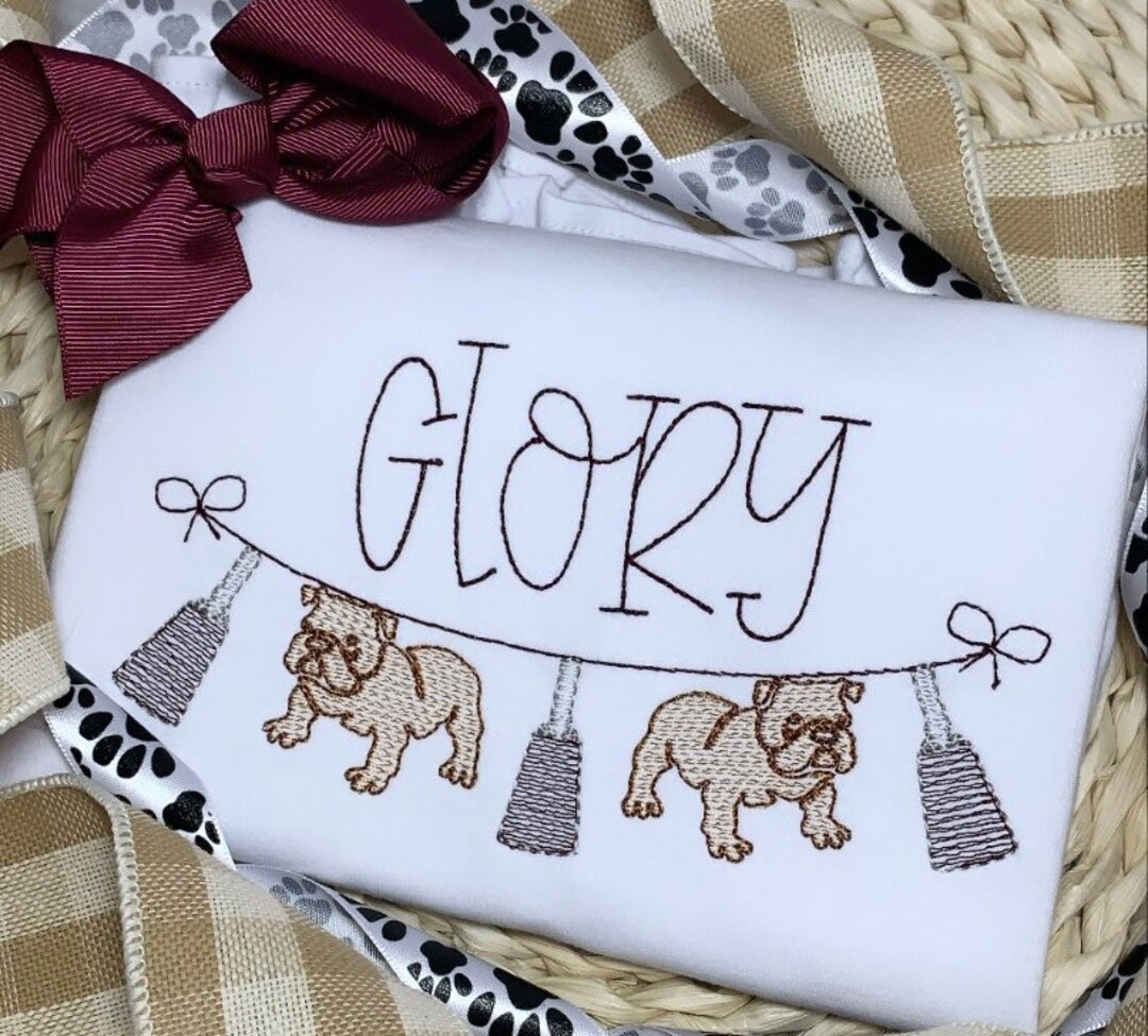 Bulldog Spirit Banner Bulldog Football Shirt Football - Etsy