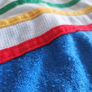 Vintage 1980s Baby Terry Cloth Primary Colors Short Sleeve Romper Size ...