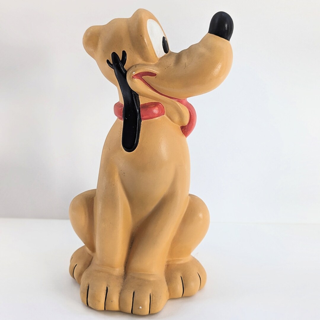 Vintage 1978 Walt Disney Pluto Ceramic Painted Statue Figurine ...