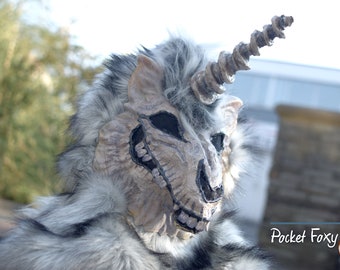 Skull dog mask fursuit | Etsy