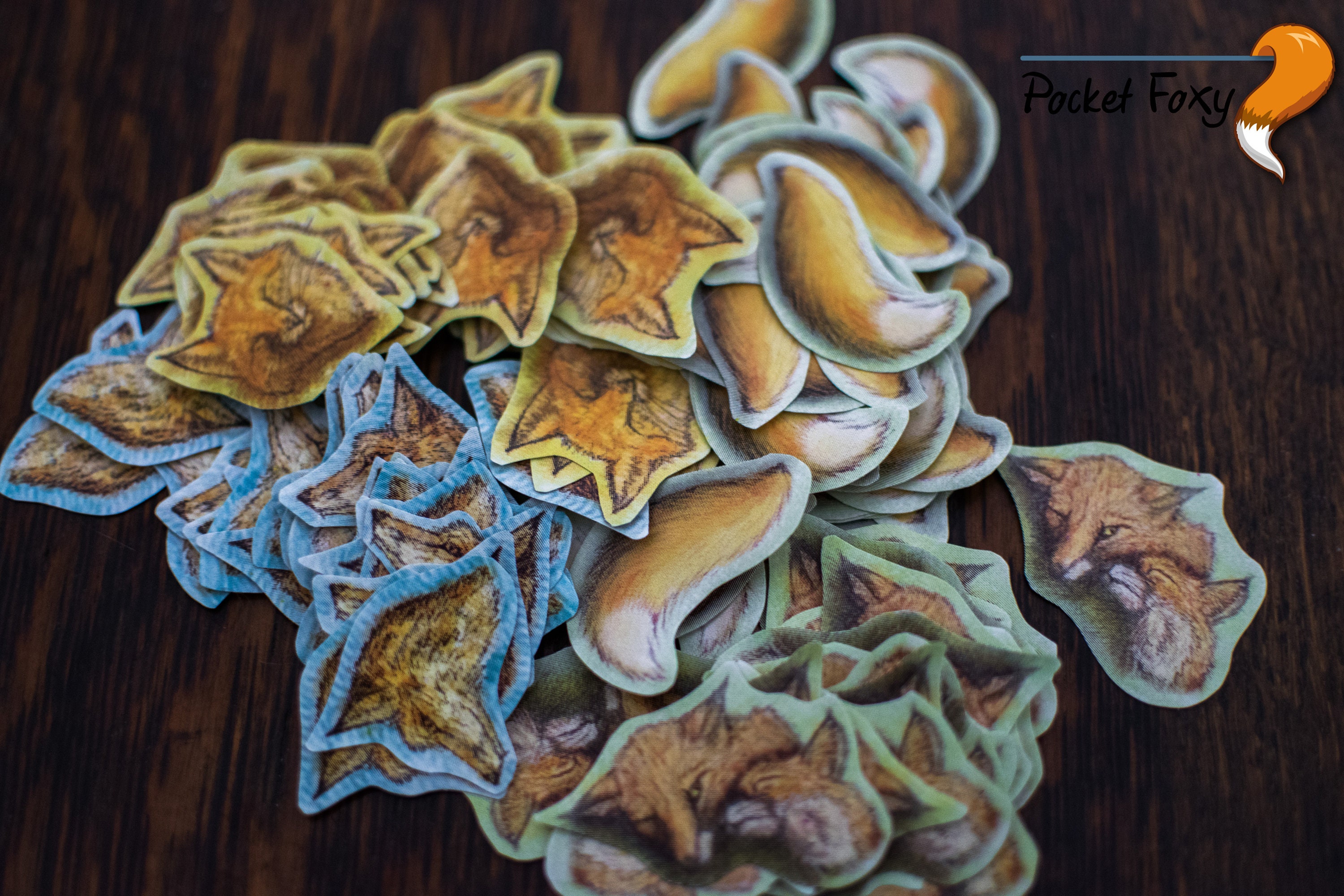 Paper Smiley Fox Two Cuddly Foxes Mix Pack of Stickers Set one Fox ...