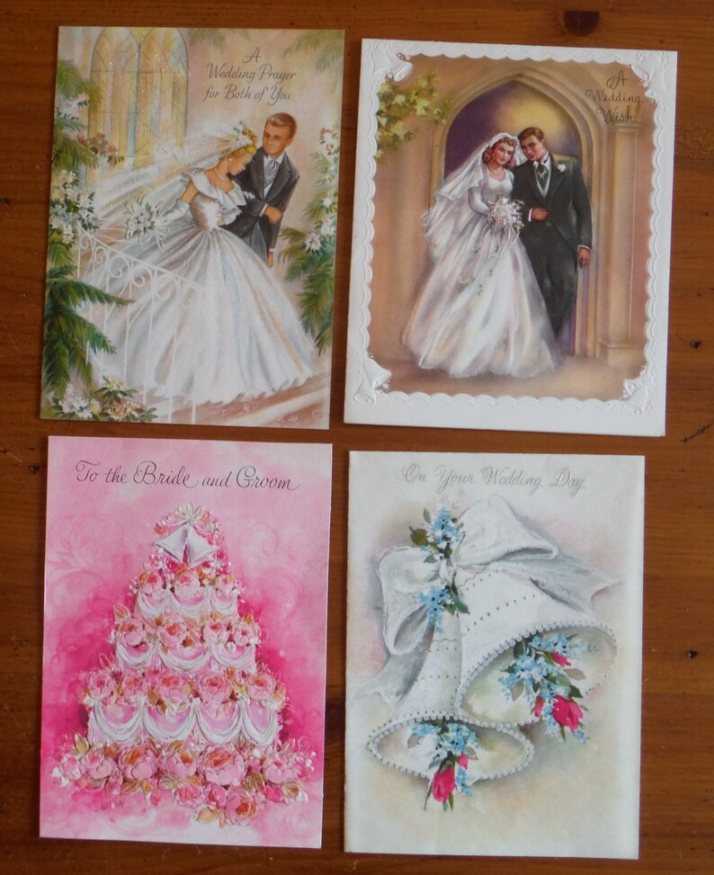 12 Vintage 1940's 1970's 's Wedding Cards - Etsy