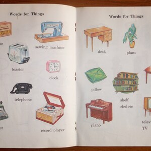 Vintage Child's My Little Pictionary Book 1970's Children's School ...