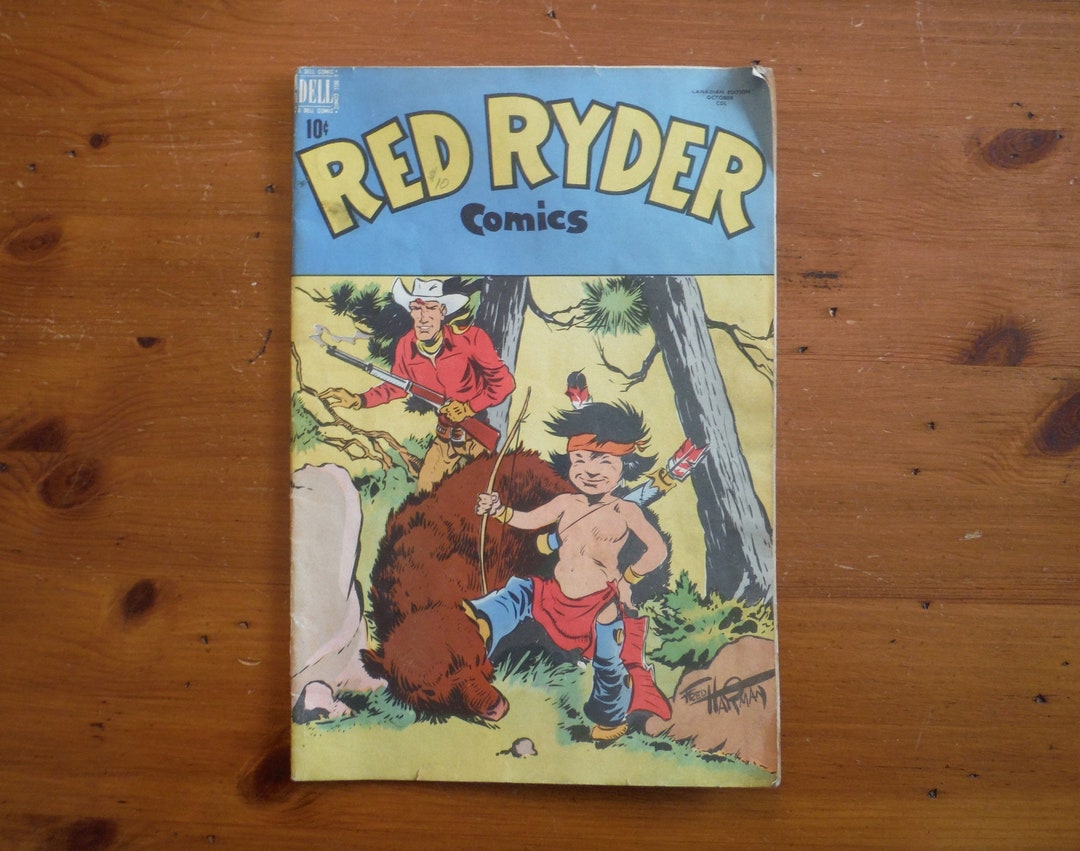 Vintage 1949 Red Ryder Comic Book - Vintage Red Ryder No. 74 October ...