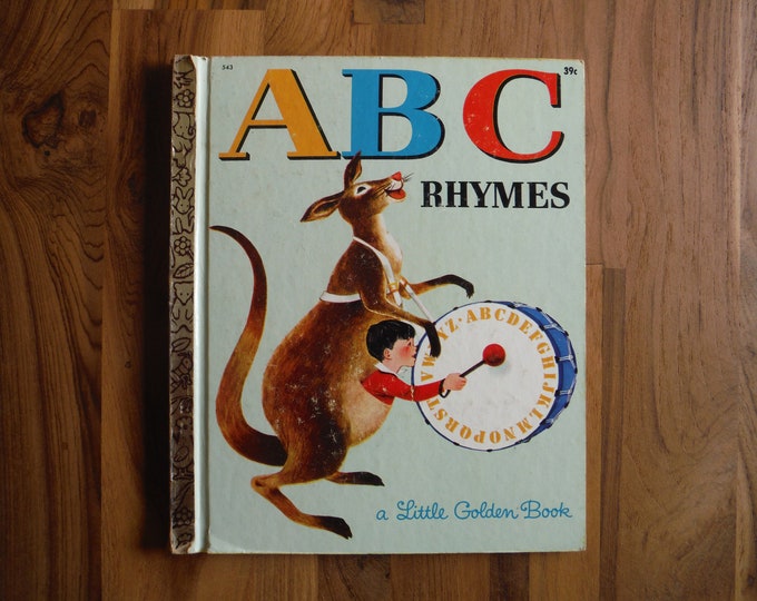 Vintage ABC Rhyming Little Golden Book - 1960's Children's Little ...