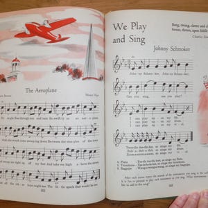 Vintage 1960's Children's School Song Book Singing and Rhyming School ...