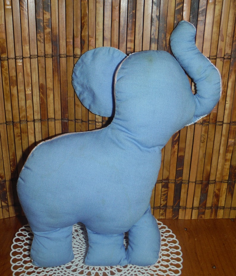 Vintage Primitive Stuffed Embroidered Elephant 1950's - Etsy