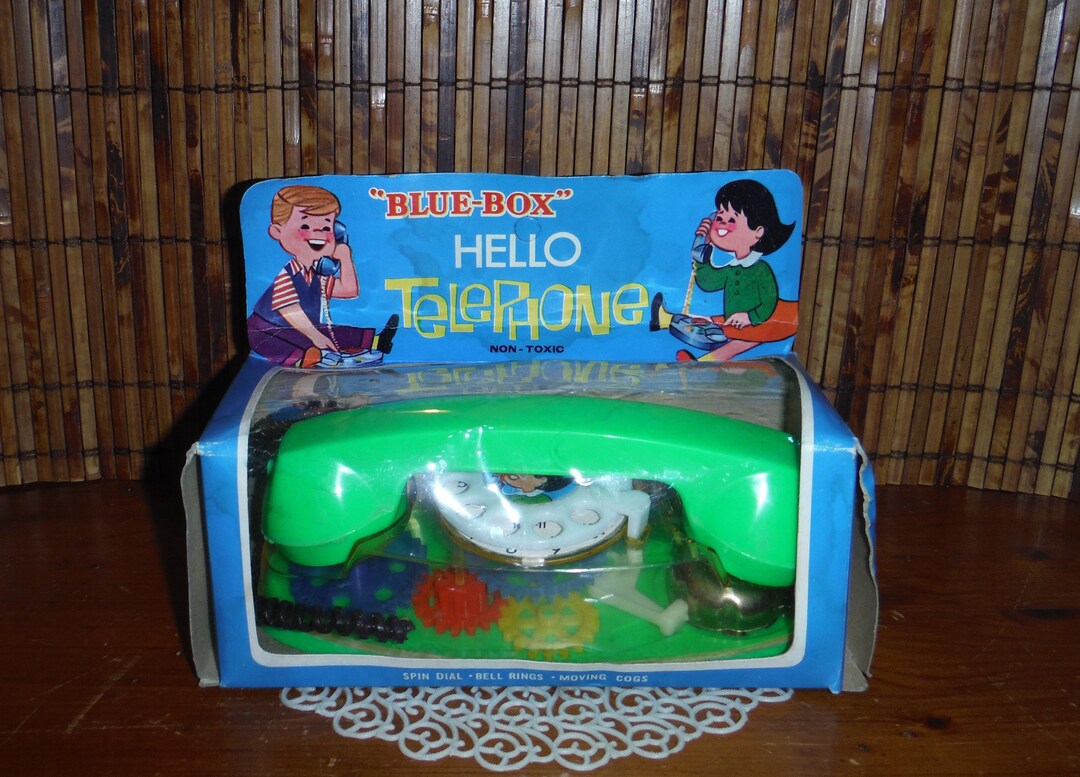 Vintage 1970's Hello Telephone Toy '70's Plastic Rotary Spin Dial ...
