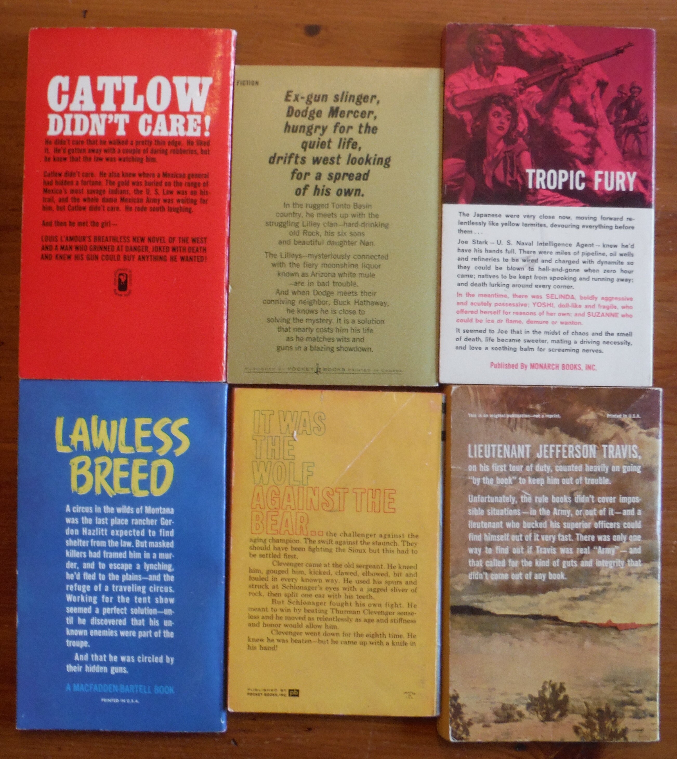 6 Vintage Western Pulp Fiction Paperbacks 1960's - Etsy Canada