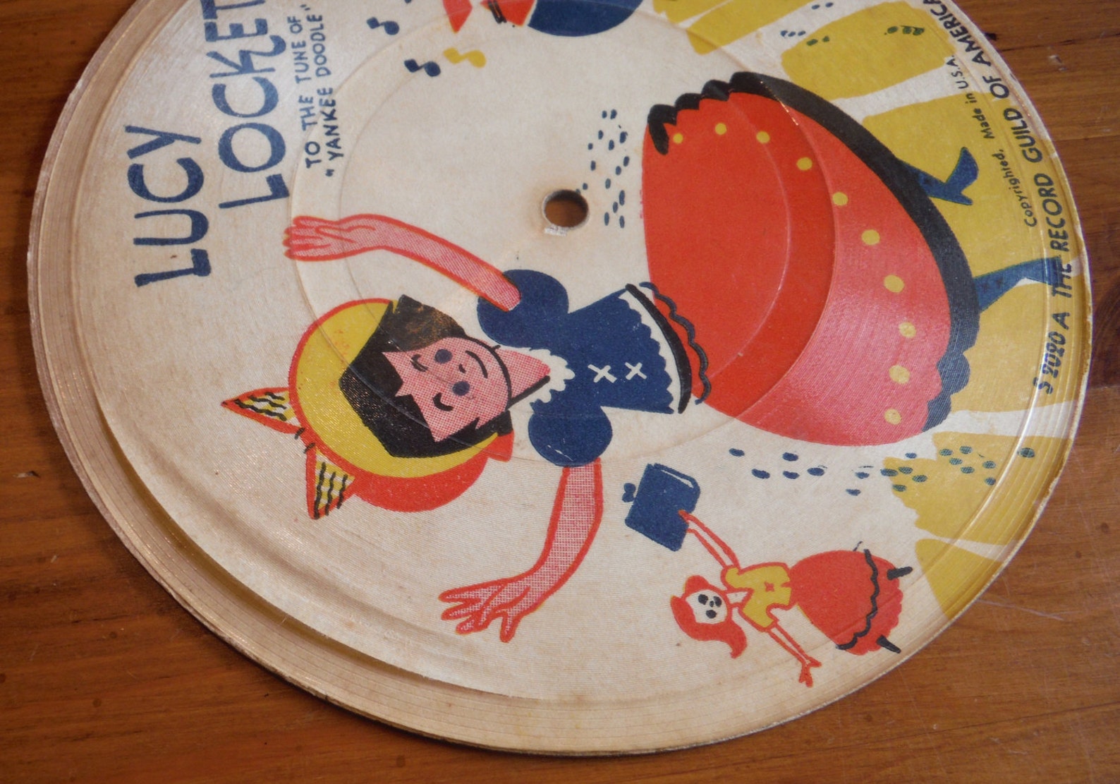 Vintage Child's Picture Record Lucy Locket Pat A Cake | Etsy