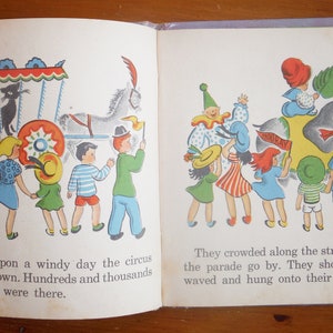 Vintage 1940's Once Upon A Windy Day Book - 1947 Children's Tell-a-tale ...