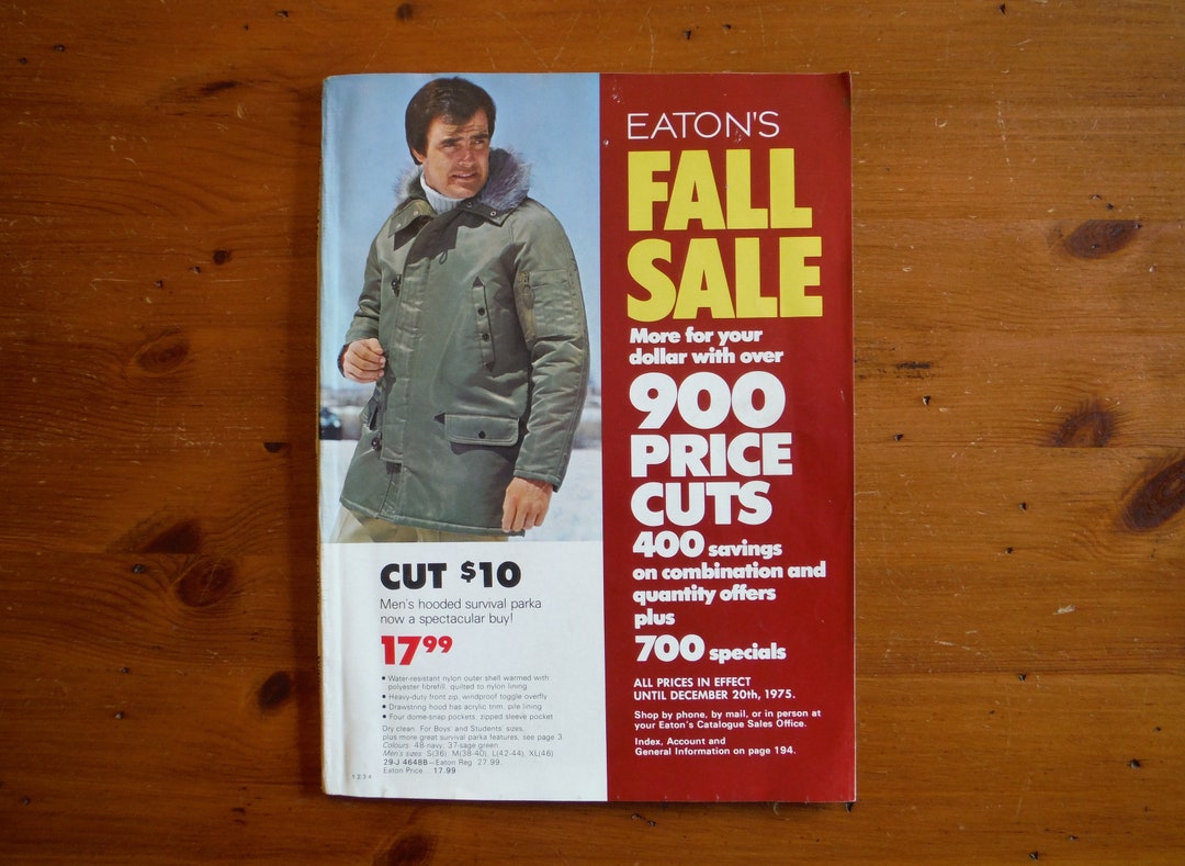 Vintage 1970's Eaton's Catalog - 70's Department Store Clothing ...