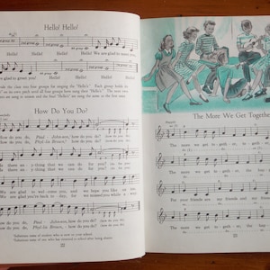 Vintage 1950's Children's Song Book Vintage Singing in Harmony School ...