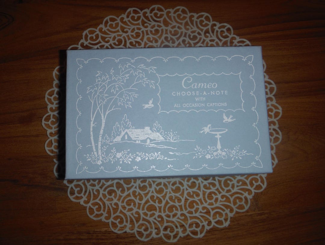 Vintage Cameo Choose-a-note Note Cards - 1960's Variety of Vintage ...