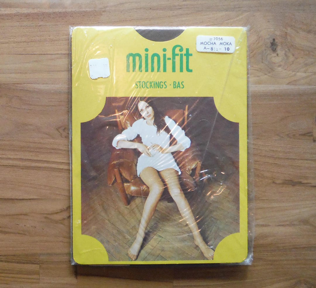 Vintage Retro Stockings New in Package - 1970's Size A Mocha Seamless ...