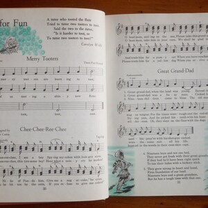 Vintage 1950's Children's Song Book Vintage Singing in Harmony School ...