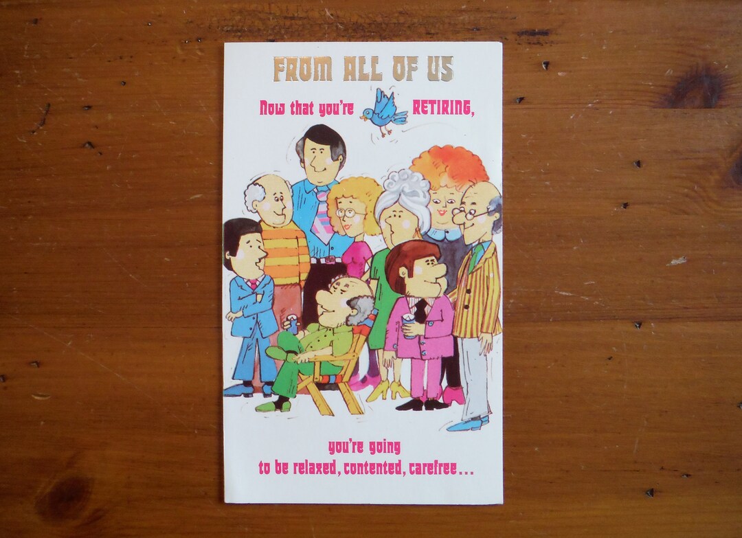 Vintage 1970's Retirement Card - '70's Congratulations Retirement ...