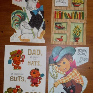 18 Vintage Father's Day Cards Lot Vintage Father Day Gift Greeting ...