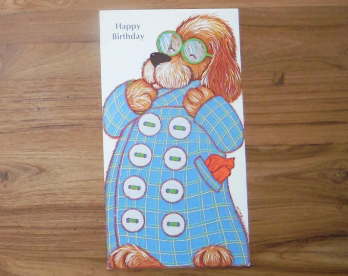 Cute Vintage Coins Birthday Card - Vintage Puppy Dog Child's Birthday ...