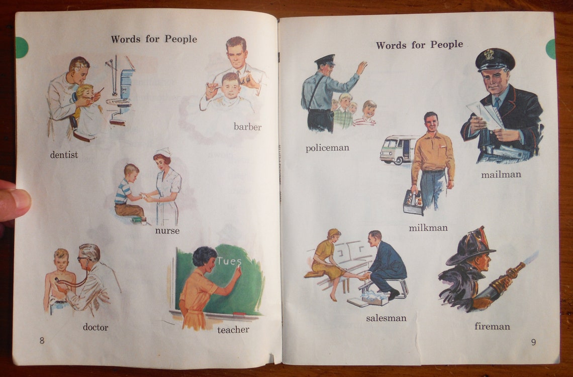 Vintage Child's My Little Pictionary Book 1970's - Etsy