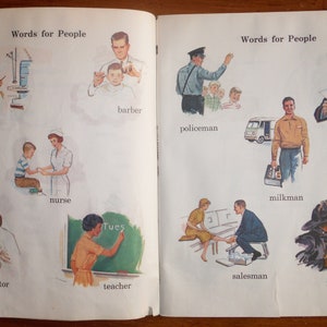 Vintage Child's My Little Pictionary Book 1970's Children's School ...