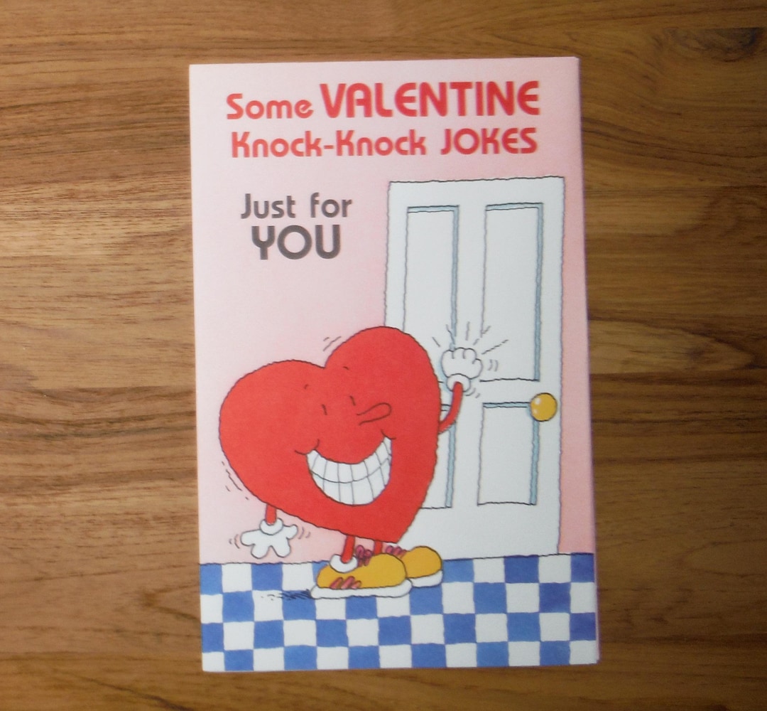 Vintage Valentine Knock-knock Jokes Card - Vintage Fun Humor Valentine ...