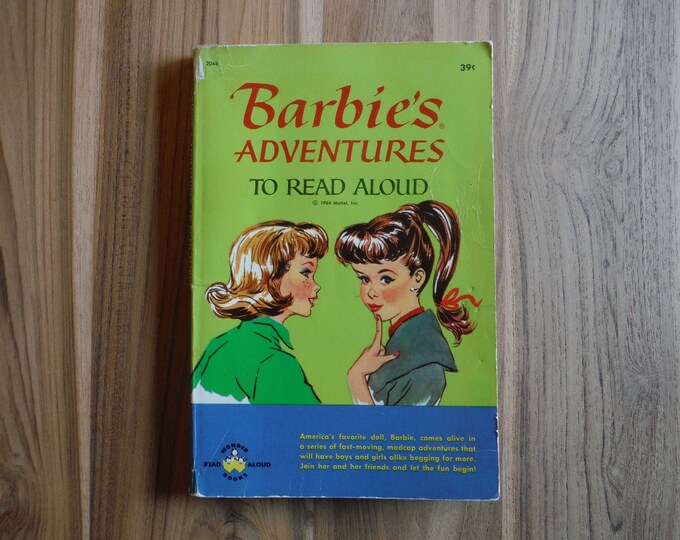 Vintage 1960's Barbie's Adventures Book - 1964 Barbie Mattel Paperback ...