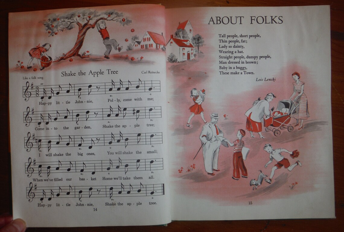 Vintage 1960's Children's School Song Book Singing | Etsy