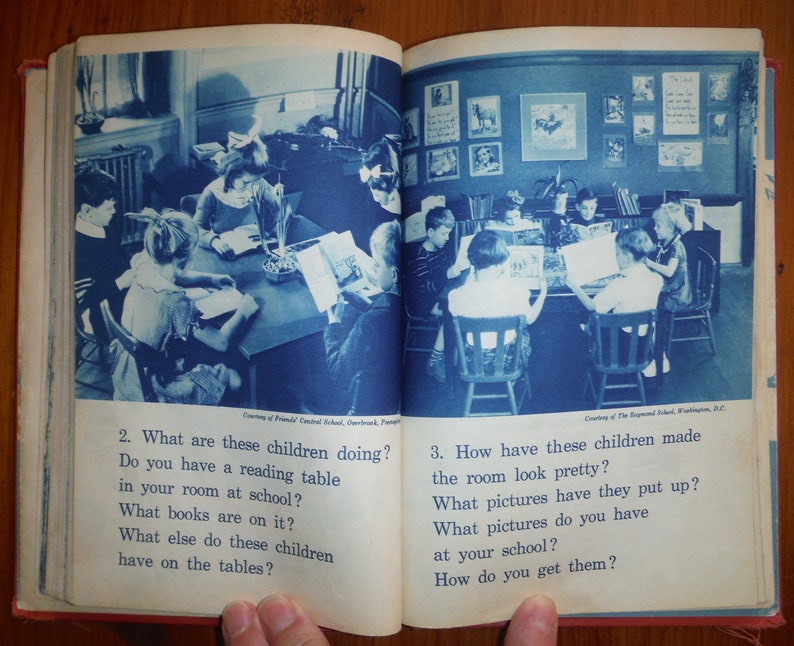 Vintage 1930's Reader Text Book '30's Language - Etsy