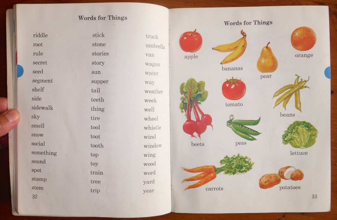 Vintage Child's My Little Pictionary Book 1970's - Etsy