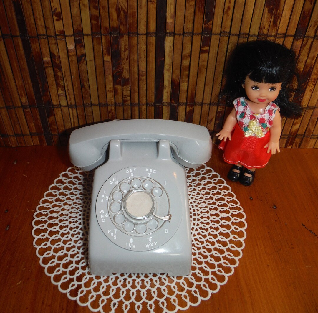 Vintage Salesman Small Plastic Telephone Sample - 1950's Plastic Rotary ...