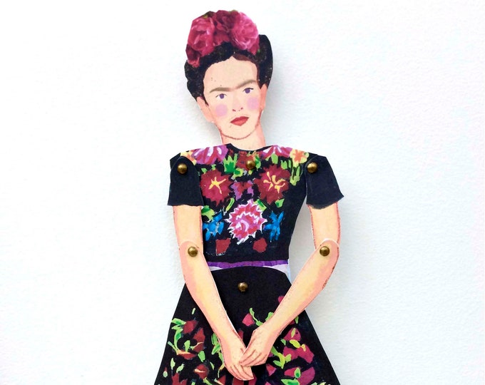 Frida Goddess Cut Out and Make Articulated Puppet - Etsy