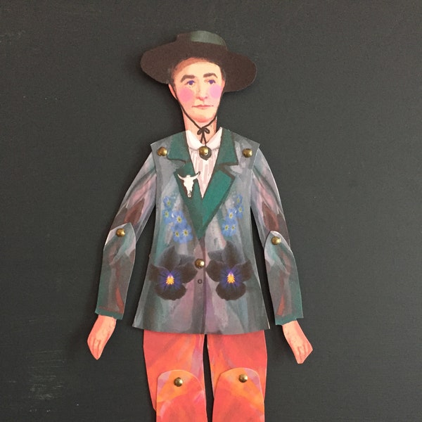 Salvador Dali Cut Out and Make Paper Puppet, Craft Puppet, Gifts for ...