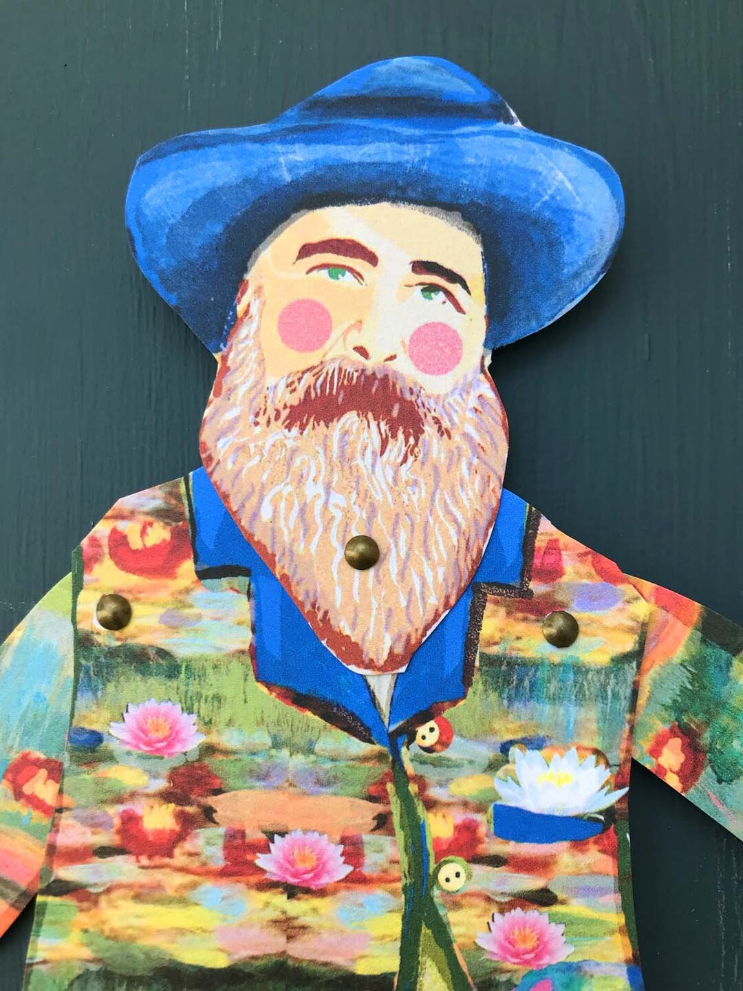 Claude Monet Cut Out and Make Paper Puppet, Craft Puppet, Gifts for ...