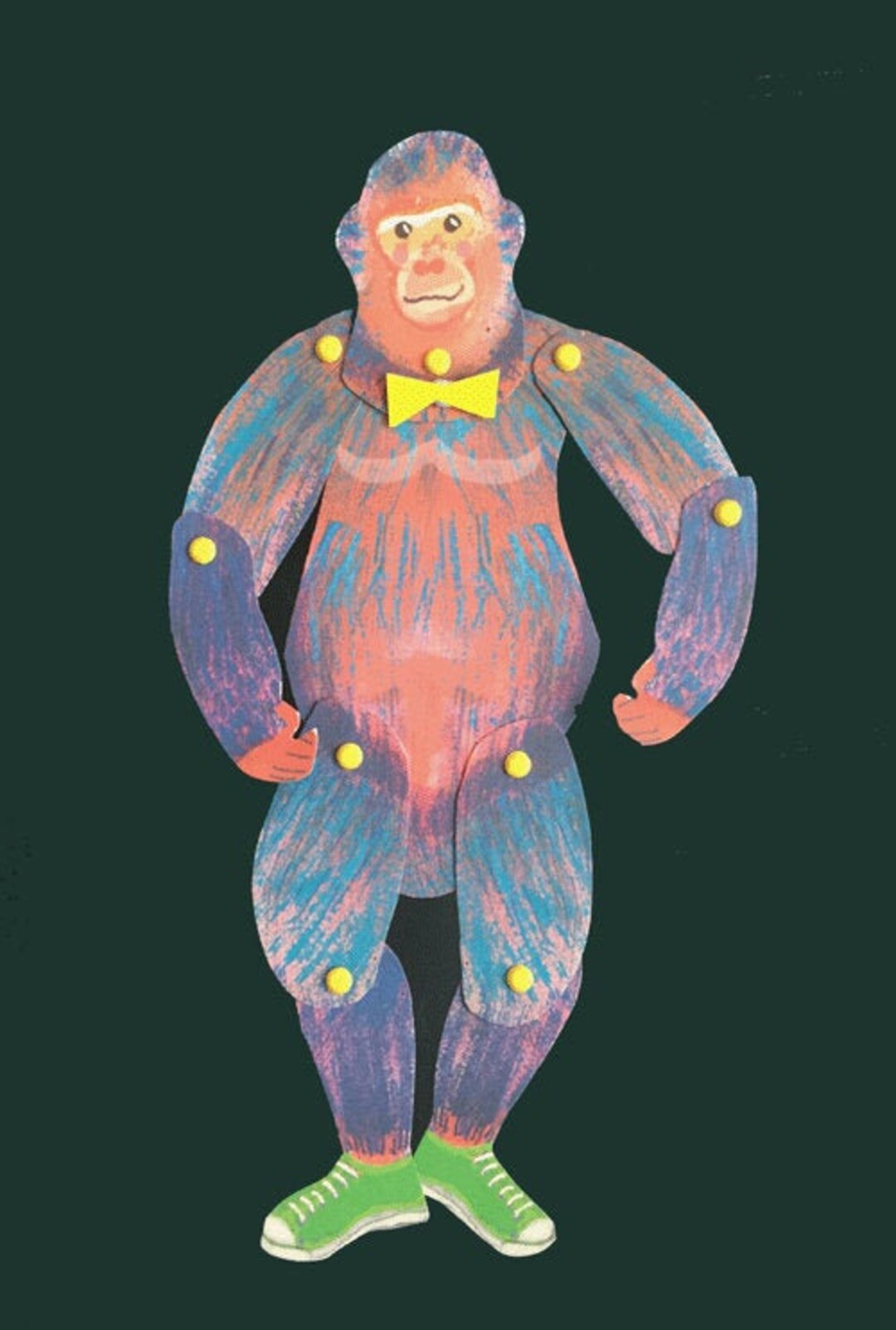 Gorilla Cut and Make Puppet - Etsy