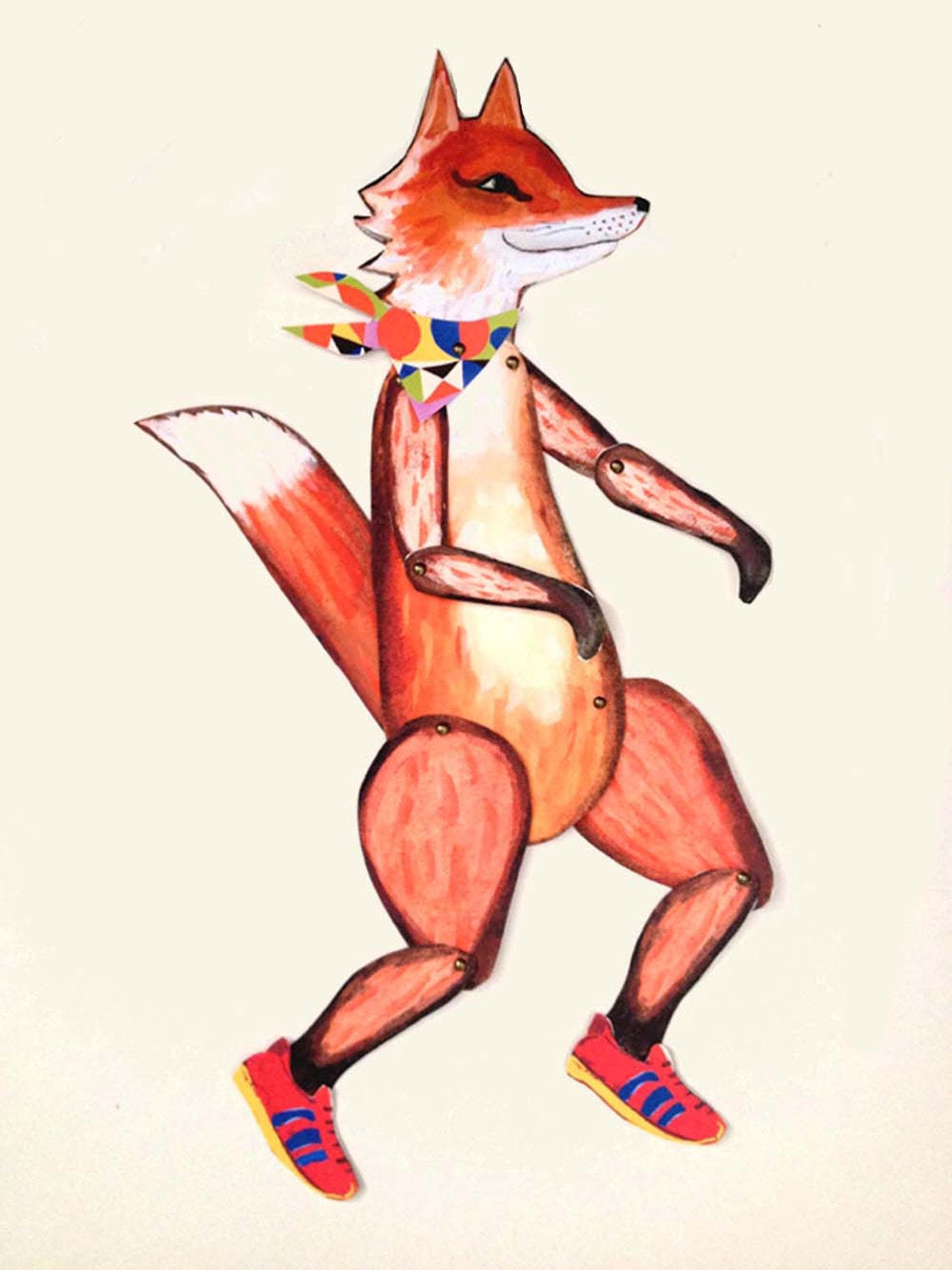Fox Articulated Puppet Kit - Etsy