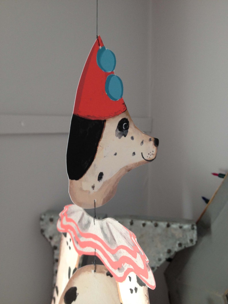 Circus Dog Nursery Mobile - Etsy