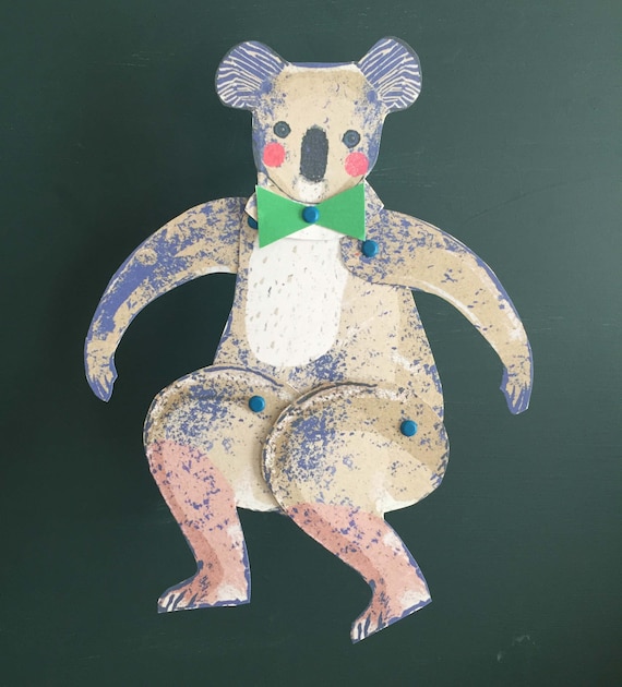 Koala Bear Paper Puppet Craft Activity | Etsy