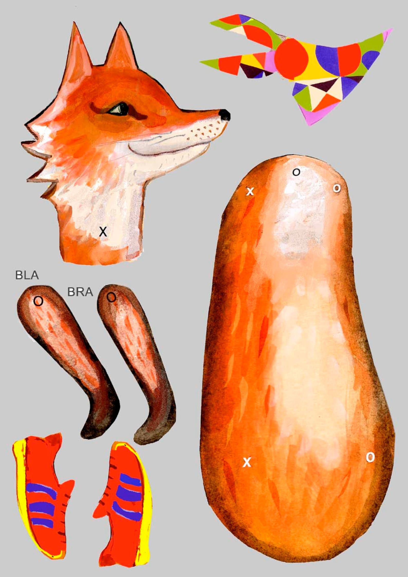 Fox Articulated Puppet Kit - Etsy