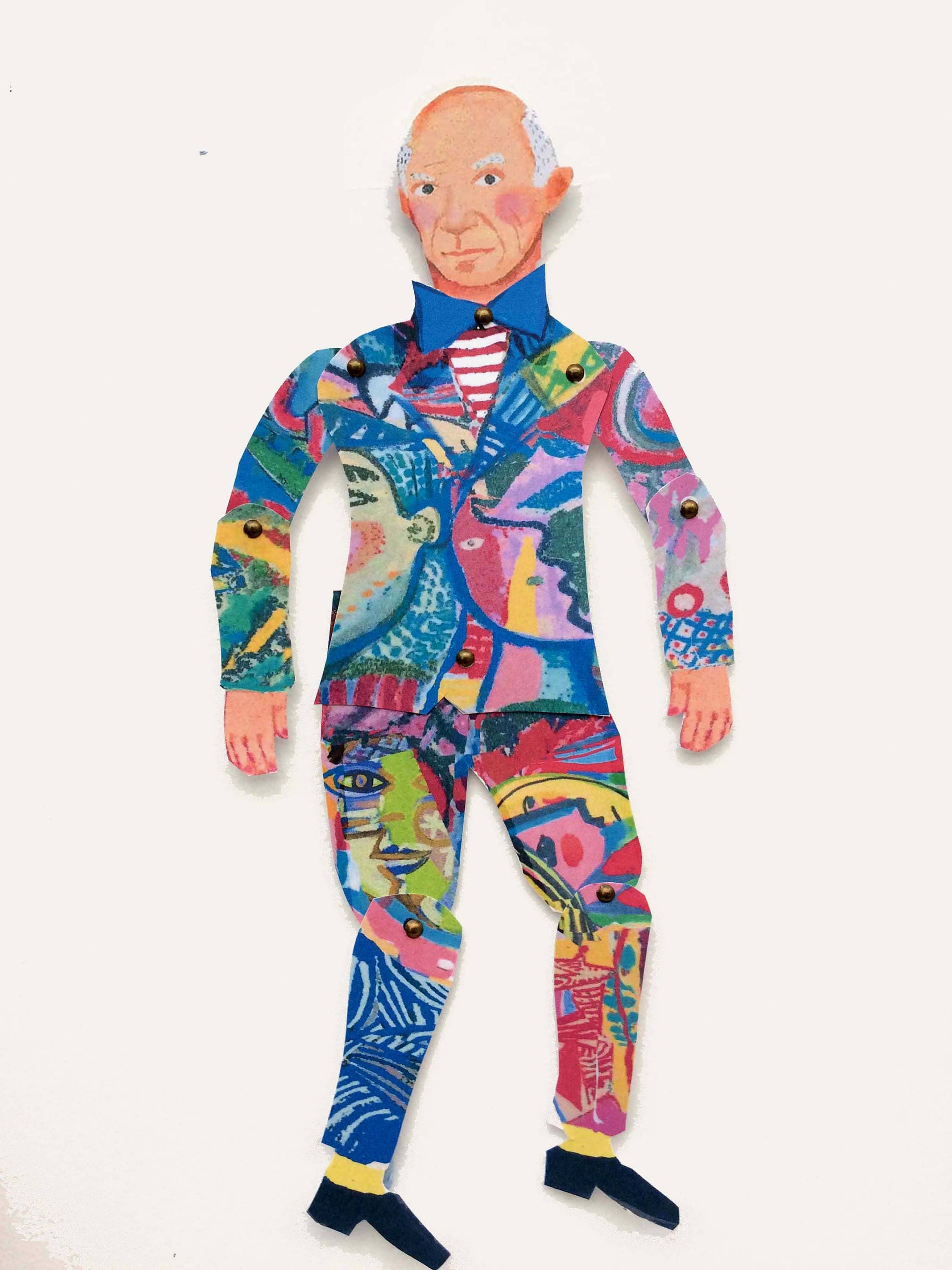 Pablo Picasso Puppet, Articulated Puppet, Cut Out and Make, Craft Puppet, Gifts for Teenagers ...