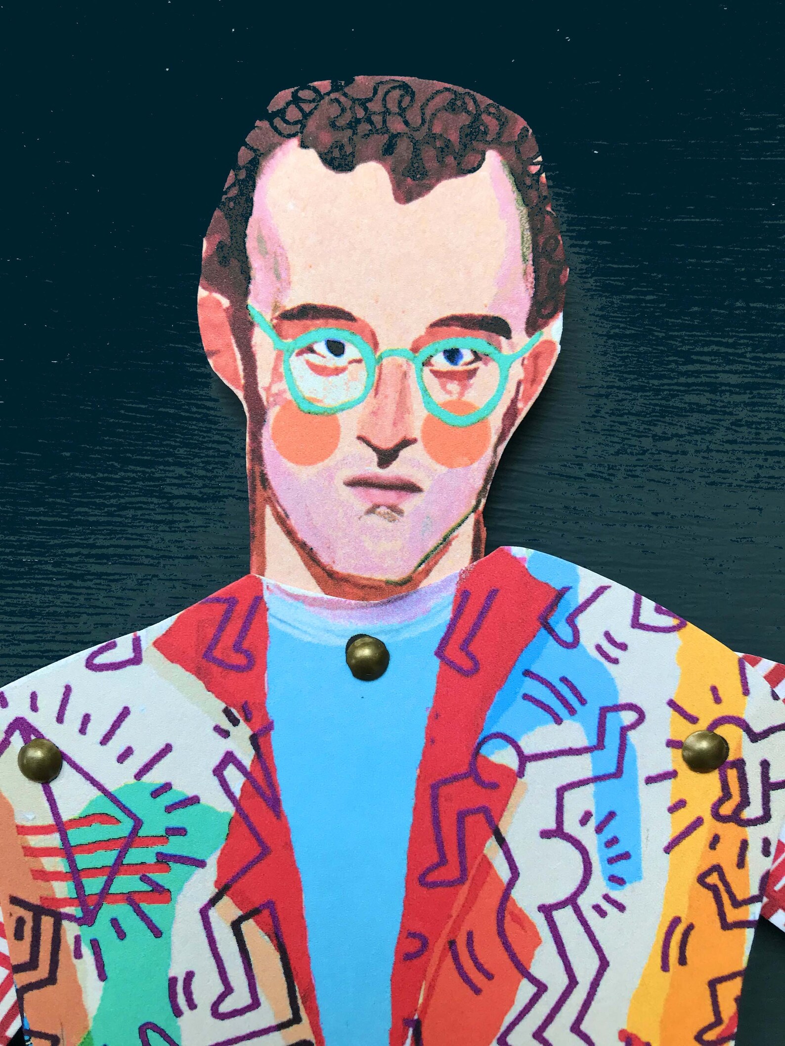 Keith Haring Cut and Make Puppet - Etsy