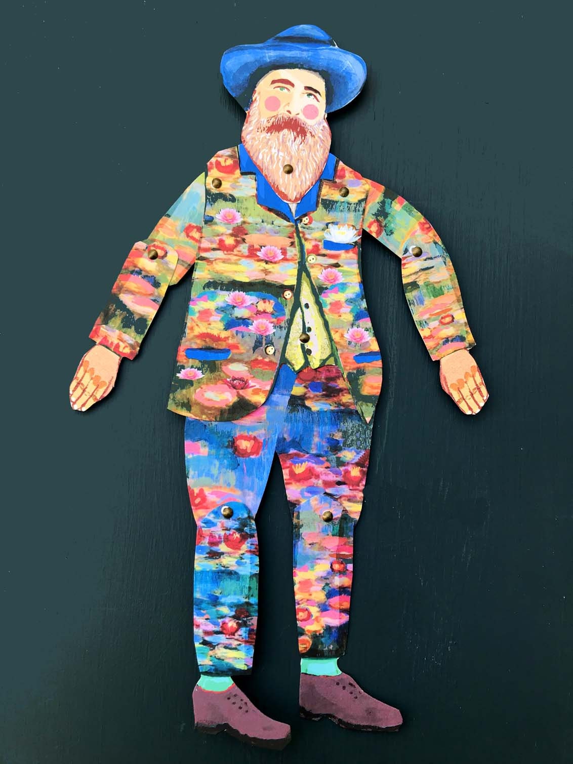 Claude Monet Cut Out and Make Paper Puppet Craft Puppet - Etsy