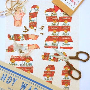 Andy Warhol Paper Puppetarticulated Puppet, Cut Out and Make, Craft ...