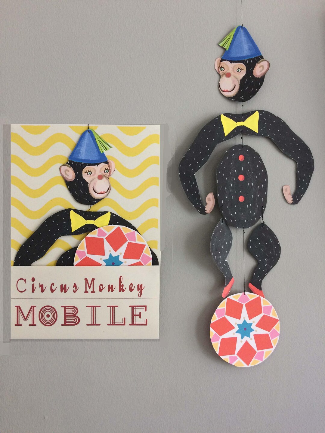 Monkey Mobile - Etsy