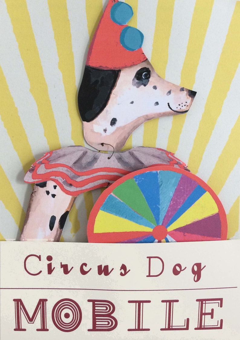 Circus Dog Nursery Mobile - Etsy