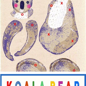 Koala Bear, Paper Puppet Craft Activity - Etsy