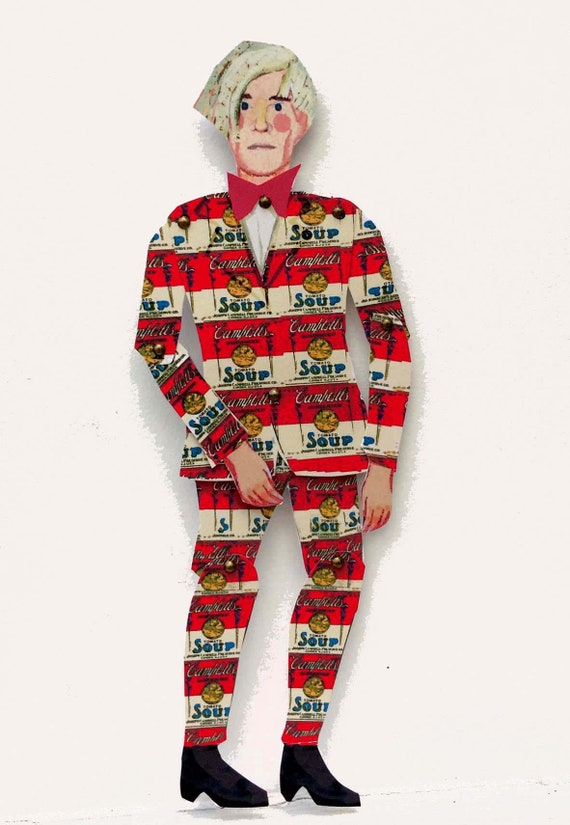 Andy Warhol Paper Puppetarticulated Puppet Cut Out and Make | Etsy UK